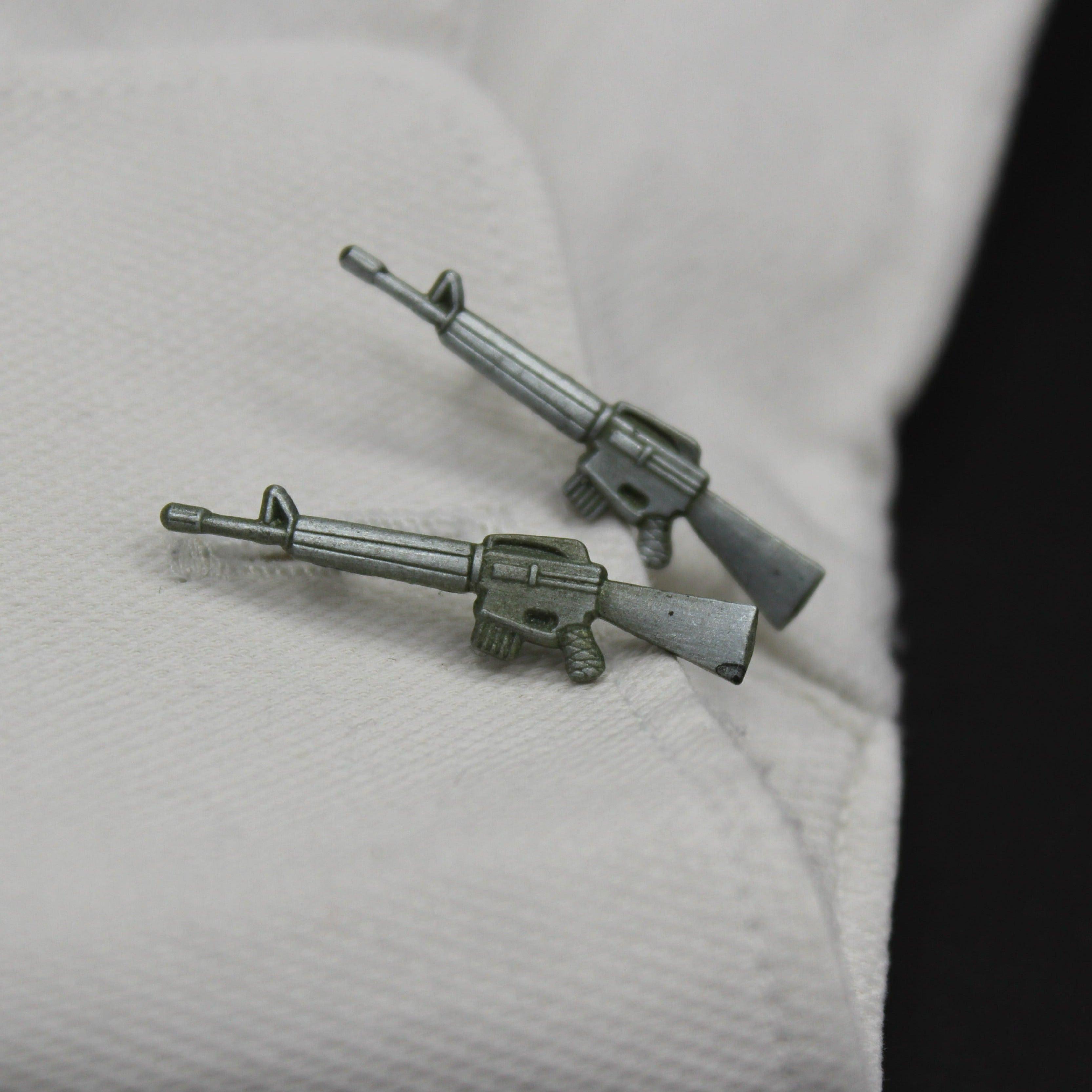 Rifle M16/AR-15 Cufflinks – DIY Cufflinks